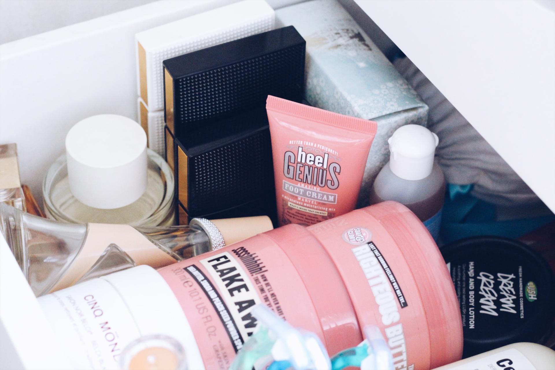 How to Declutter Beauty Body Products